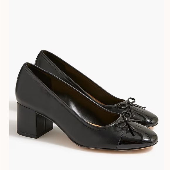 J. Crew | Shoes | J Crew Cap Toe Ballet Block Heels | Poshmark